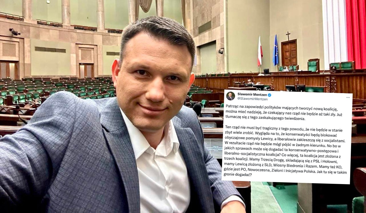 Mentzen z refleksją: nowy rząd nie będzie taki zły, bo nie będzie w ...