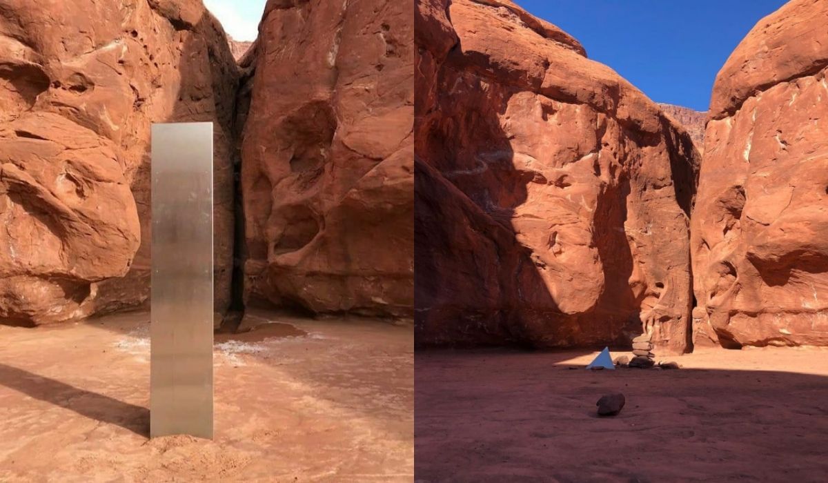 USA: tajemniczy monolit jak się pojawił, tak zniknął i już nie stoi na ...