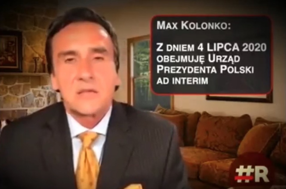 Max Kolonko z dniem 4 lipca 2020 obejmuje urząd prezydenta Polski | Donald.pl