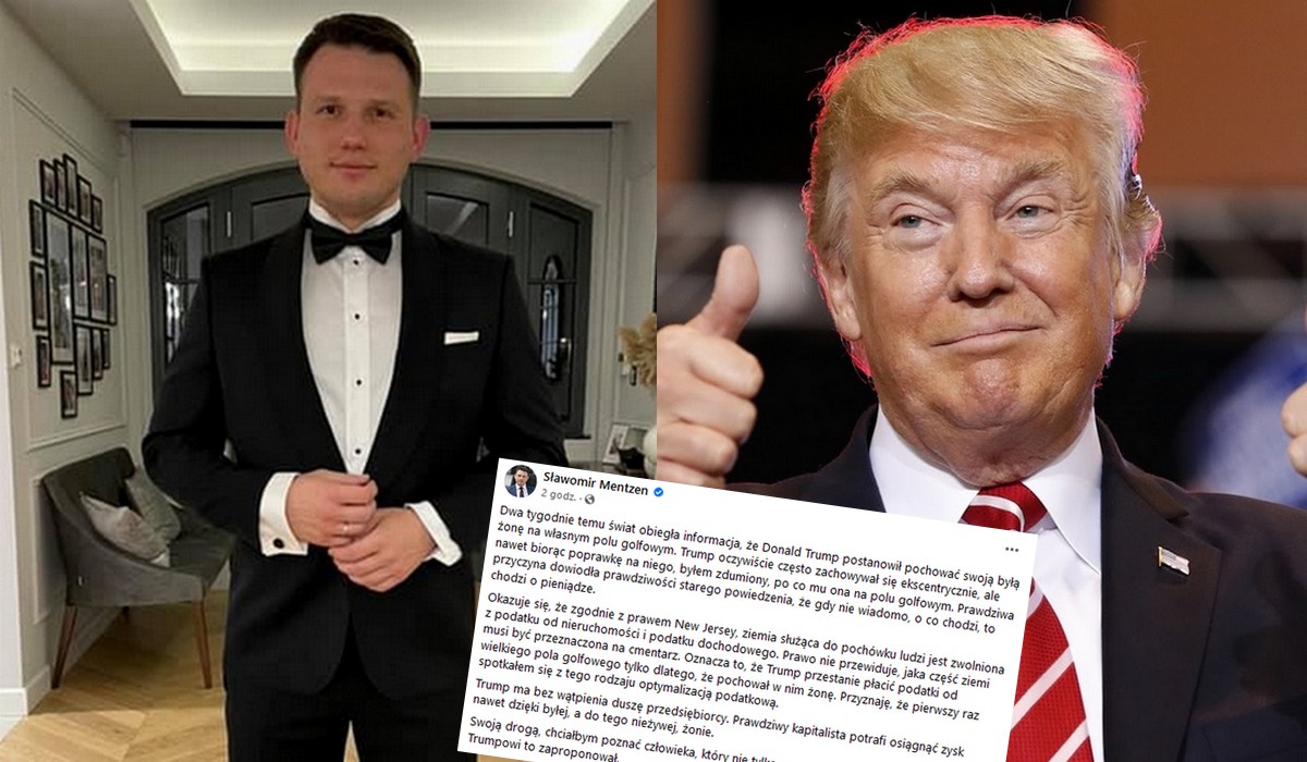 Mentzen chwali Trumpa: prawdziwy przedsiębiorca zarobi nawet na śmierci ...
