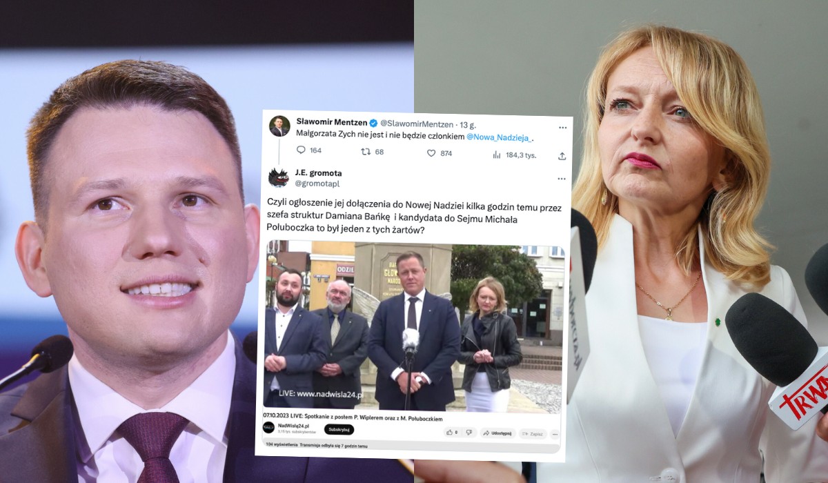 Konfederaci ciepło powitali w swoich strukturach Małgorzatę Zych, ale ...