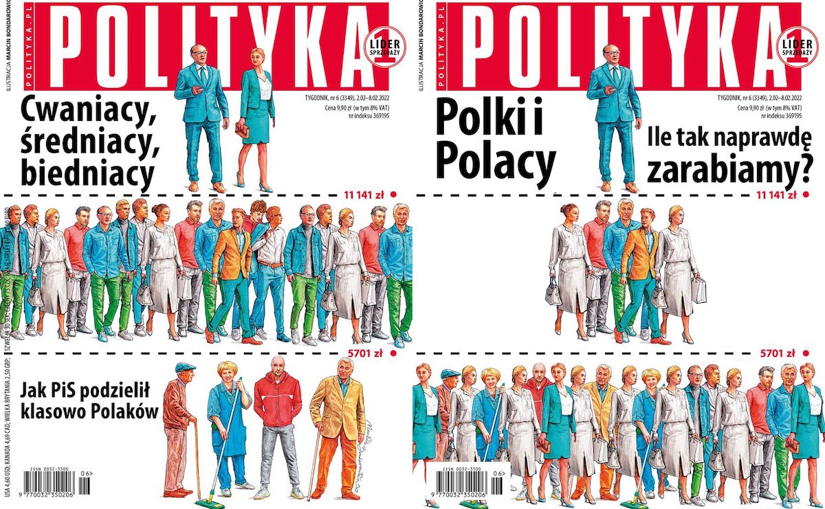 Okładkę tygodnika Polityka trzeba było poprawić, bo źle przedstawia ...