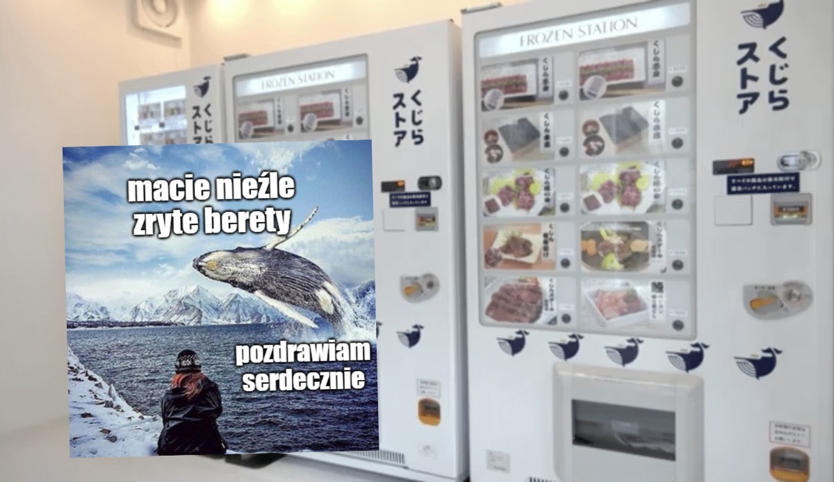 Japonia: firma postawiła automaty z mięsem wielorybów i zrobiła się ...