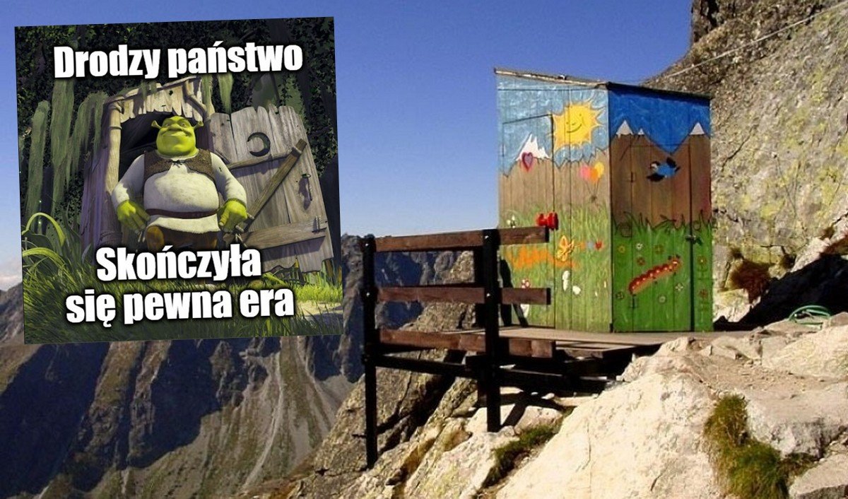 Słynny kibelek pod Rysami został porwany przez wiatr | Donald.pl