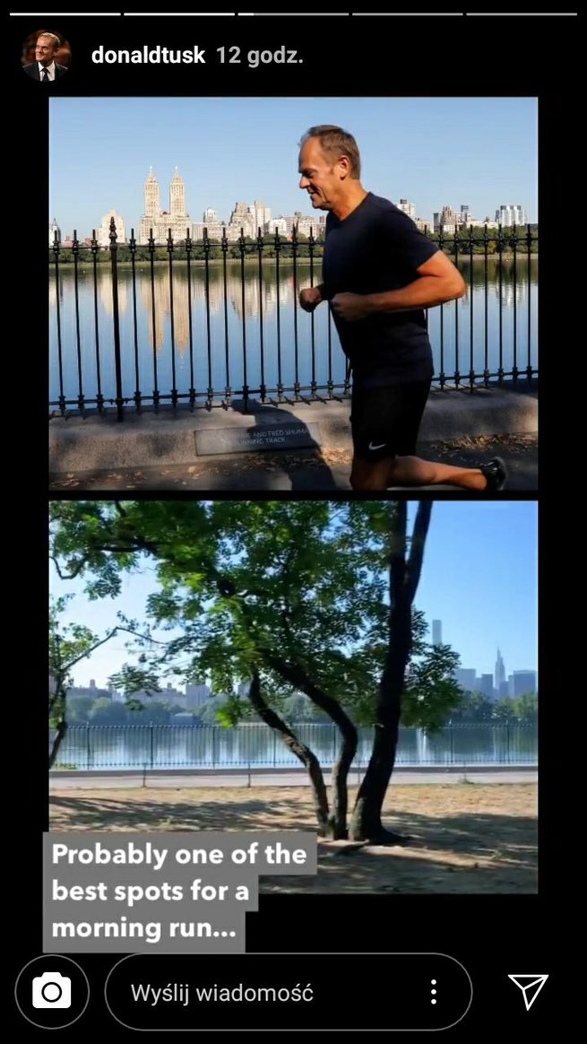 Donald Tusk biega w Nowym Jorku i marzy, że nie ma brexitu | Donald.pl