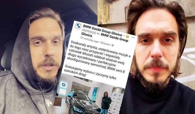 Miuosh, taki raper, pochwalił się nowym BMW, po czym trzeba było usunąć ...