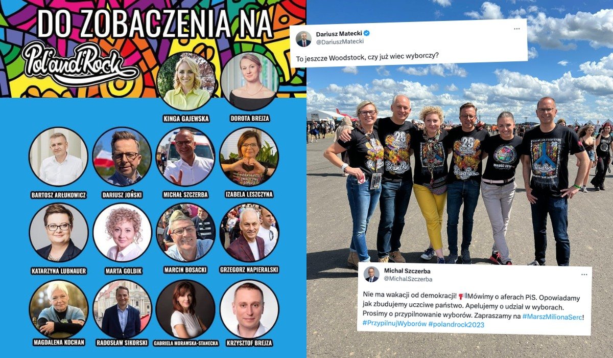 Pol'and'Rock Festival pełen wezwań do głosowania i polityków Koalicji ...