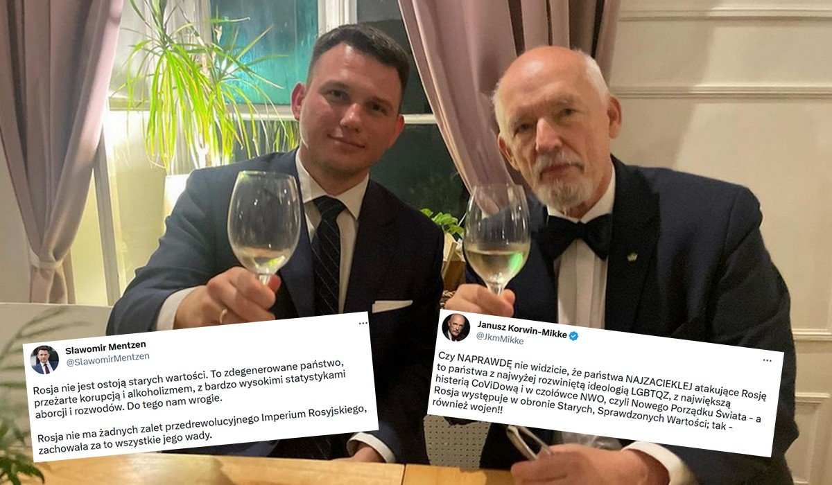 Mentzen dołączył do krytyki Korwina i tłumaczy mu, że Rosja wcale nie ...
